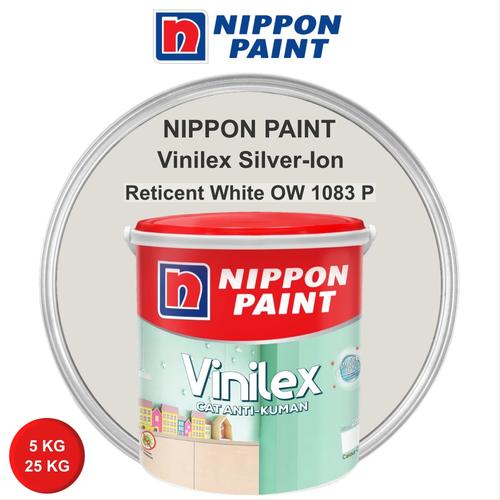 Jual CAT NIPPON VINILEX SILVER ION Reticent White OW 1083 P - 5 KG ...