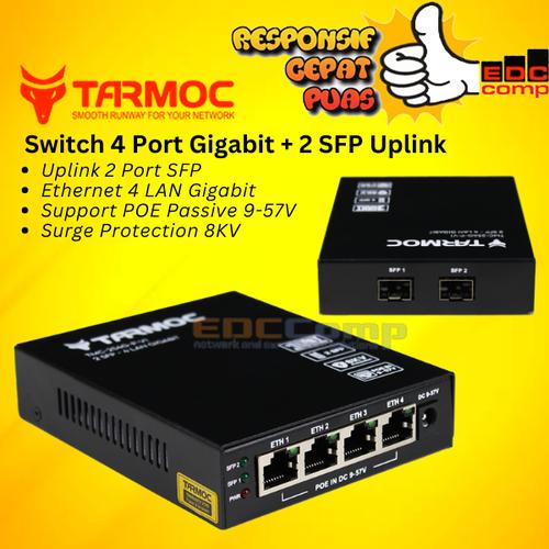 Jual Switch 4 Port Gigabit + 2 SFP Uplink POE | Switch Hub 4 Port ...