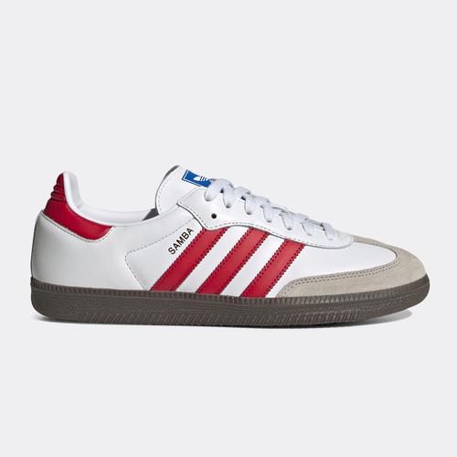 Jual Adidas Samba OG White Red Stripe Original - 41 1/3 - Jakarta Timur ...