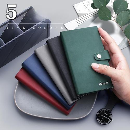 Jual Buku Saku Catatan Harian Notebook Diary Jurnal Cover Kulit - Hitam ...