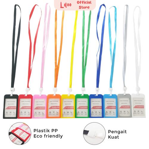 Jual Name Tag Panitia Set Tali ID Card Holder PP Gantungan Nama Panitia ...