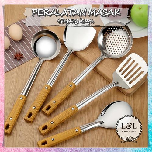 Promo Spatula Susuk Sutil Sodet Stainless Steel Cooking Tools Gagang ...