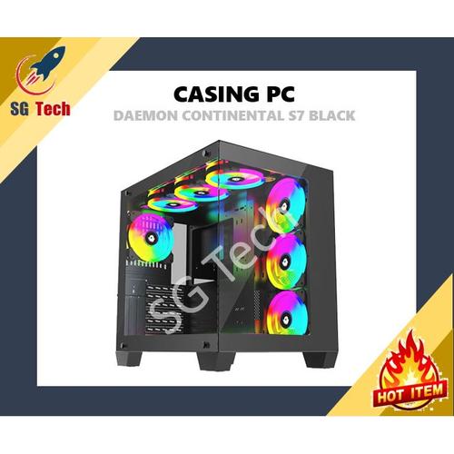 Jual CASING VENOMRX DAEMON CONTINENTAL S7 - E-ATX GAMING CASE BLACK ...