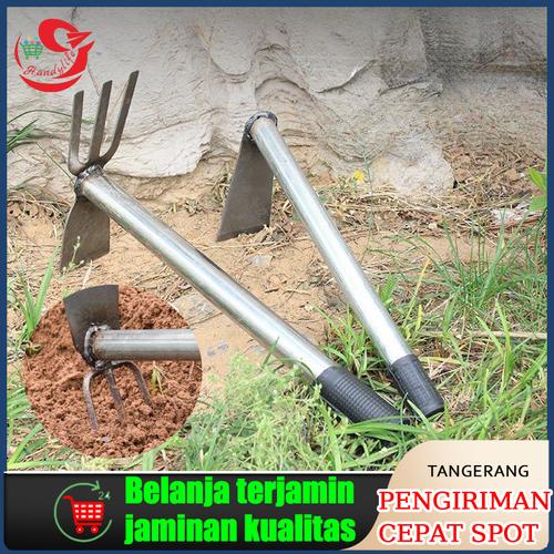 Promo 2in1 Hoe Plough Cangkul Bajak Mini FULL Stainless Steel - Kab ...