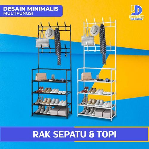 Jual IMPORTIR Rak Gantungan Baju Stand Hanger Rak Sepatu Tempat Topi ...