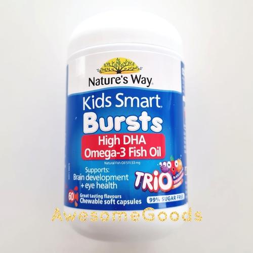 Jual Nature's Way Kids Smart Bursts High DHA Omega-3 Fish Oil Trio 60 ...