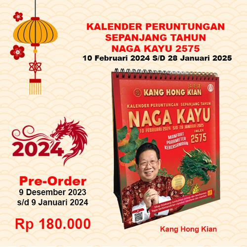 Jual Buku - Kalender Peruntungan Sepanjang Tahun Naga Kayu 2024 Imlek ...