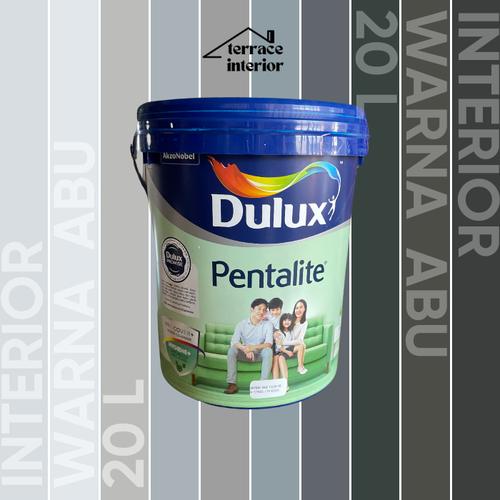 Jual Cat Tembok Dulux Pentalite Interior 20L warna Abu Grey Doff Matt ...