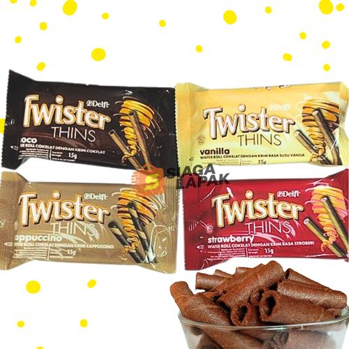 Promo Twister Wafer Roll 15gr All Varian Rasa Coklat Vanila - Coklat ...