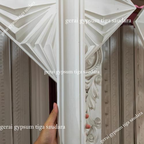 Jual Lis gypsum polos minimalis 8cm - Lis plafon gipsum 8cm - List ...