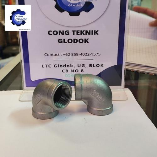 Jual Elbow/knee Stainless SS304 Drat dalam 1 1/2" inch class 150 - Jakarta Barat - Cong Teknik ...