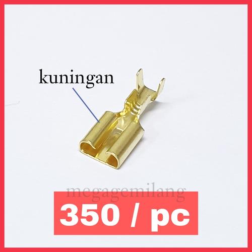 Jual Skun Gepeng Skun female 6.3mm Kuningan - Female - Jakarta Barat ...