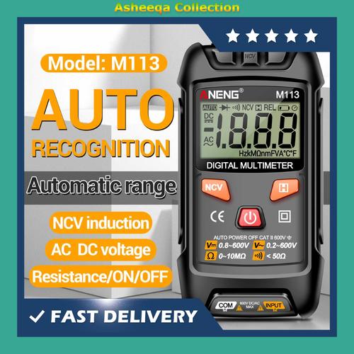 Jual Alat Ukur Listrik Tegangan AC/DC Multimeter Digital Cerdas ANENG M113 - Merah - Jakarta ...
