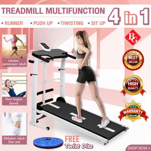 Promo BGSPORT Treadmill Mini lipat Treadmill 5in1 SH-306 - TM-200 ...