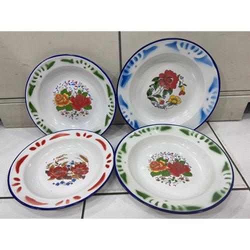 Jual GSF PIRING MAKAN ENAMEL PIRING SAJI JADUL 22CM 4922 MOTIF KEMBANG ...