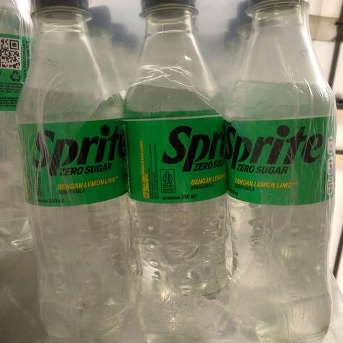 Jual sprite zero sugar 390ml / sprite zero sugar botol dus isi 12 botol ...