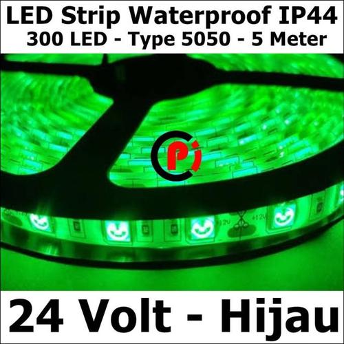 Jual Lampu LED Strip 5050 IP44 Outdoor 24V 24 Volt V Warna Hijau ...