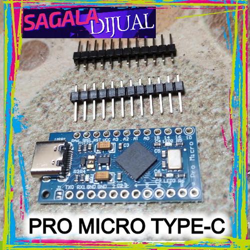 Jual ARDUINO PRO MICRO TYPE-C ATMEGA32U4 Module 5V 16MHz - Kota Bandung ...