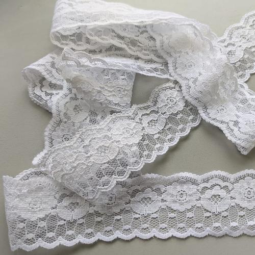 Jual Kain RENDA meteran Renda Narrow Lace Warna Putih Lebar 3,5 Cm ...