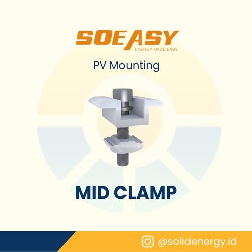 Jual Soeasy Middle Clamp Panel Surya/Solar Panel Mounting - 30-34/40 ...