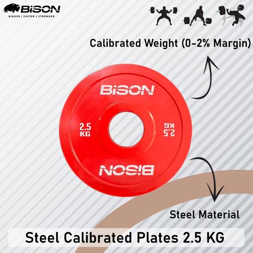 Jual Bison 2.5 Kg Steel Calibrated Plates Competition Plate - Jakarta ...
