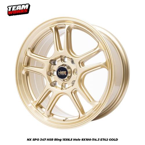 Jual Velg mobil super sale racing hsr ring 15 warna gold ayla brio jazz ...
