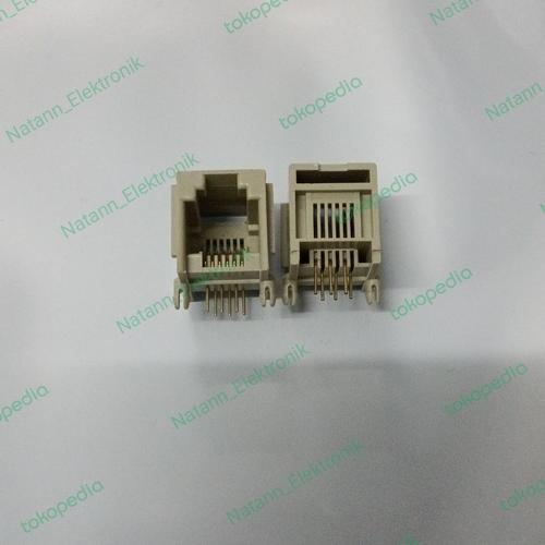 Jual 5010 socket soket female pcb rj11 rj 11 rj12 12 6pin 6kaki 6 pin kaki - Jakarta Barat ...