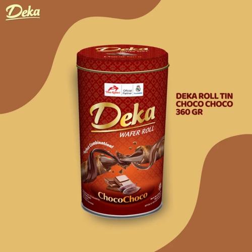 Jual Deka Wafer Roll Kaleng Choco Choco 360 gr / Biskuit Deka Wafer ...