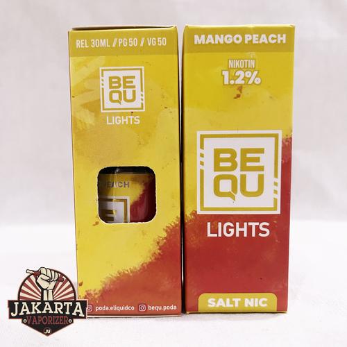 Jual [SALT] BEQU LIGHTS V2 MANGO PEACH SALTNIC 30ML 12MG BY PODA X FVS ...
