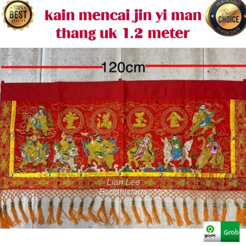 Jual kain altar cai / meng cai bordilan 8 dewa jin yin man tang uk 120 ...