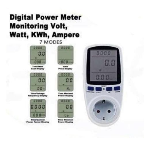 Jual Alat Ukur Test Tegangan Listrik Digital Kwh Volt Watt Amper Meter ...