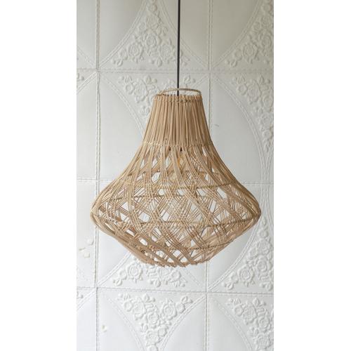 Jual D40 Lampu rotan gantung/ Decoration lamp/ Rattan lamp shade 1002 ...