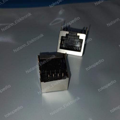 Jual 5014 socket soket female pcb rj45 rj 45 8p 8pin 8kaki 8 pin kaki ...