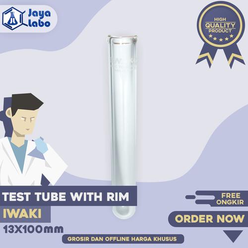 Jual IWAKI TEST TUBE With Rim 13x100 mm / Tabung Reaksi IWAKI - Kota ...