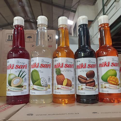 Jual sirup nikisari aneka rasa buah kemasan pet 625ml ( botol plastik ...