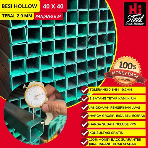 Jual Besi Hollow 40 X 40 X 2.00mm - Kota Bekasi - Hi Steel | Tokopedia