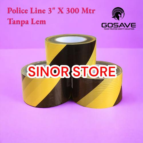 Jual Police Line 3 Inch x 300 Mtr Hitam Kuning. Garis Polisi. Garis ...