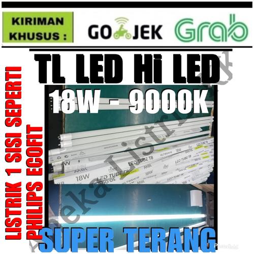Jual HILED LAMPU TL LED 18W PUTIH 9000K 120CM HI LED NEON T8 18 W WATT ...