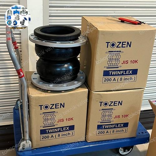 Jual flexible tozen rubber joint 8" inch DN200 jis 10k / twinflex ...
