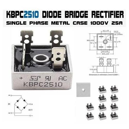 Jual Diode Bridge KBPC2510 KB PC2510 KBPC 2510 25A 1000V rectifier ...