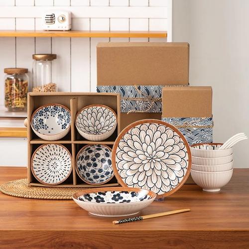 Jual Ceramic gift set bowl plate Japanese style birthday wedding ...