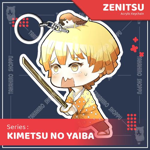 Jual Gantungan Kunci / Keychain Akrilik Kimetsu No Yaiba ZENITSU - Kota ...