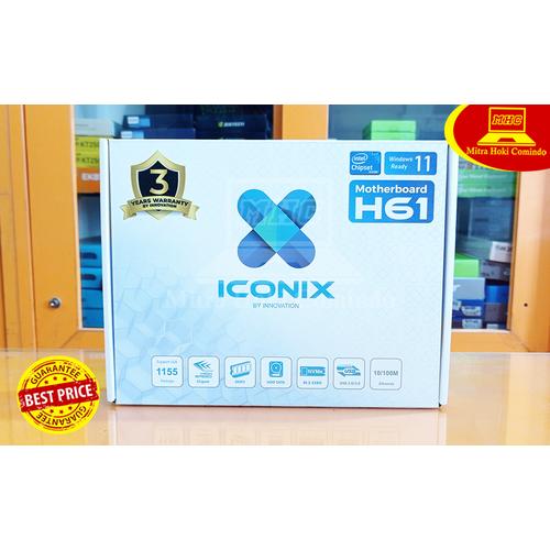 Jual MOTHERBOARD H61 ICONIX H61-IT LGA 1155 DDR3 M2 NVME MAINBOARD H61 - Kota Medan - Mitra Hoki ...
