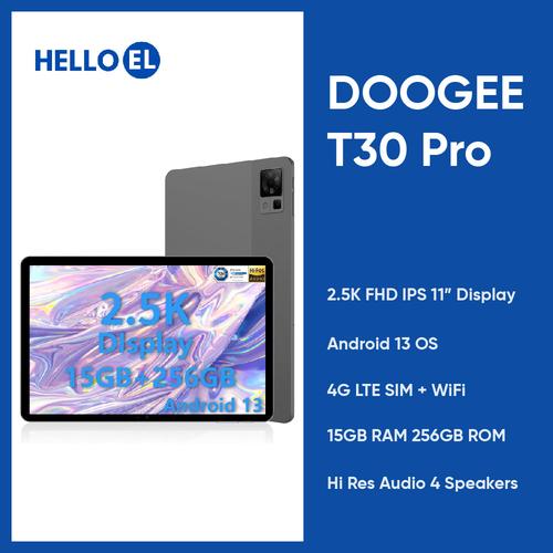 Jual DOOGEE T30 Pro 15/256GB 4G LTE 2.5K FHD IPS 11" Android Tablet ...