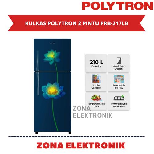 Jual Kulkas 2 Pintu Polytron PRB-217 210 Liter Ref 2 Door Lemari ...