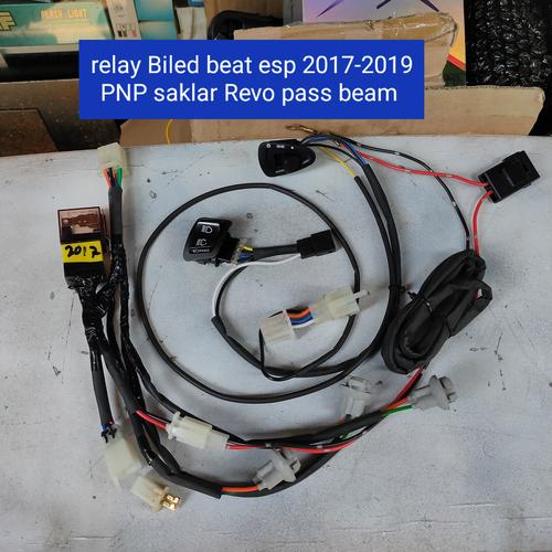 Jual relay Biled beat 2017-2018-2019 PNP saklar Revo pass beam - Kota ...