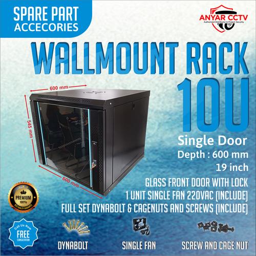 Jual Premium Rak Server Rack Wallmount Rackmount 10U Depth 600m ...