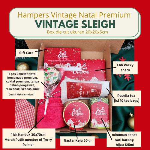 Jual Hampers Natal Kado Christmas Vintage Sleigh by Hapunni - Kab ...