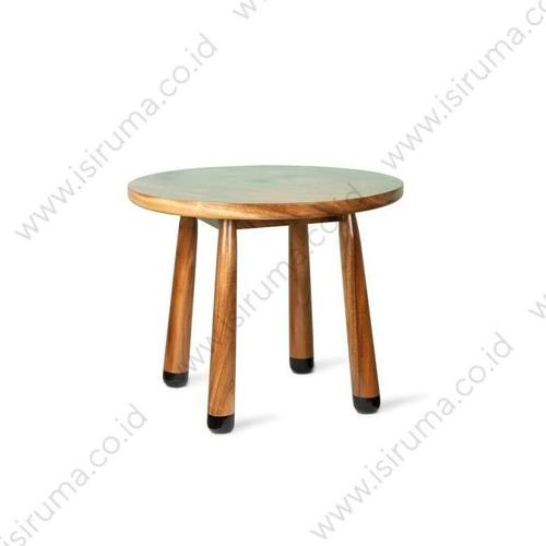 Jual Promo Meja Bulat Anak Meja Makan Kayu Trembesi Deery Table ...