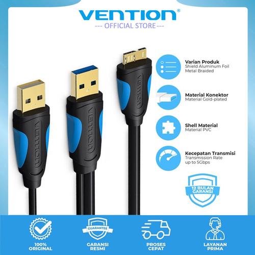 Jual Vention A62 Kabel Data HDD External Micro USB 3.0 With USB Power ...